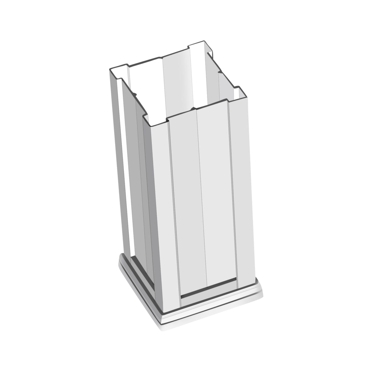 Square Panel Metal Column Wraps